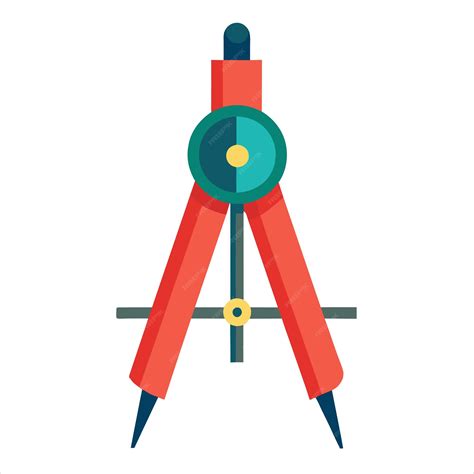 Brújula Para Dibujar Vector Premium