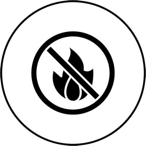 Premium Vector No Fire Icon Vector Image Can Be Used For Petrol Industry