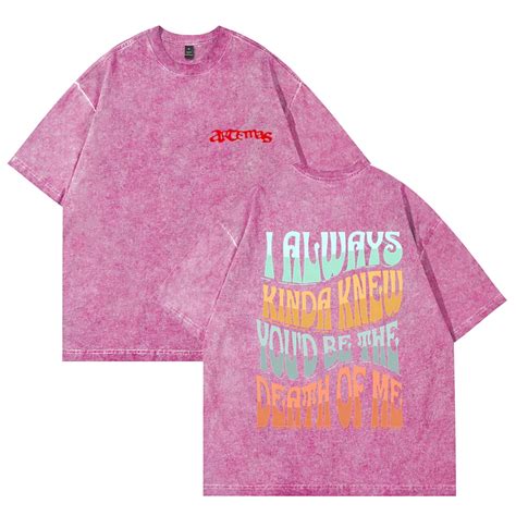 Artemas Music Tour T Shirt Washed Cotton Unisex Multiple Colors