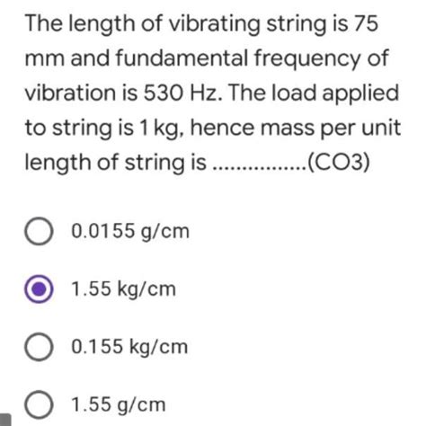 Answered The Length Of Vibrating String Is 75 Mm And Fundamental Kunduz