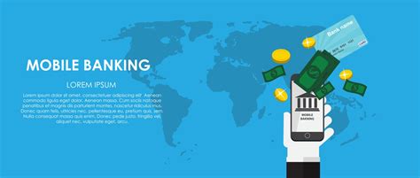 Mobile Banking Vector Illustration Flat Computing Background 3064683