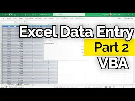 Create Form In Excel For Data Entry Artofit