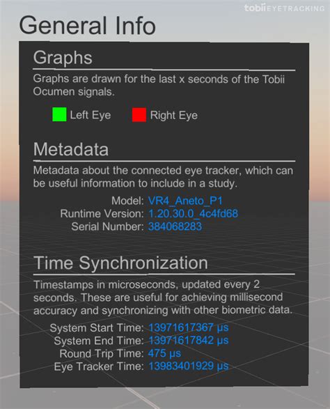 Signals And Filters Sample Tobii Xr Devzone