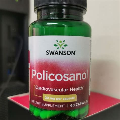 Swanson Policosanol 20mg 60 Capsules โพลิโคซานอล Th