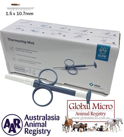 Sure Pet Care Thermochip Mini 1 5mm X 10 7mm MiniChips 4Tags Au