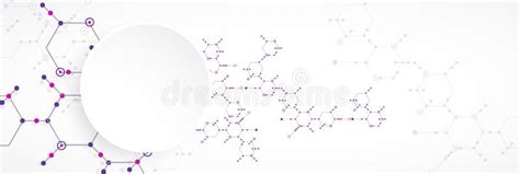 Abstract Technology Hexagonal Background Connection Structure Stock Vector Illustration Of