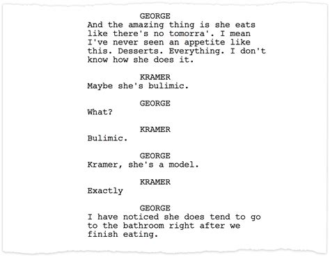 Writing A Sitcom Script Seinfeld Scripts Analysis And Free Pdf Download