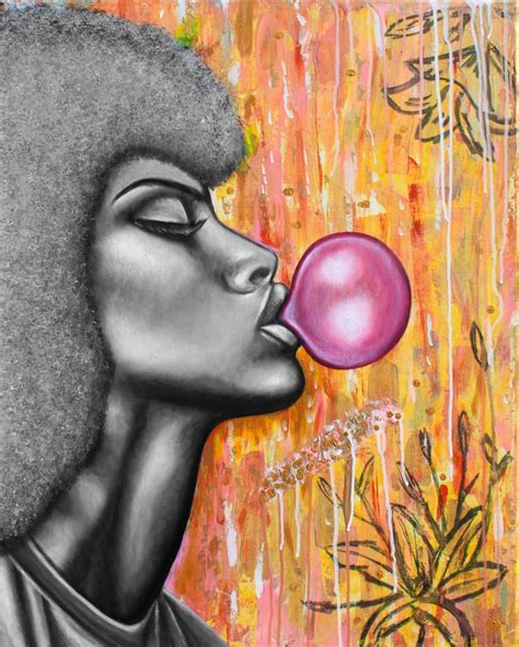 Bubble Gum Girl Junnior Navarro Art