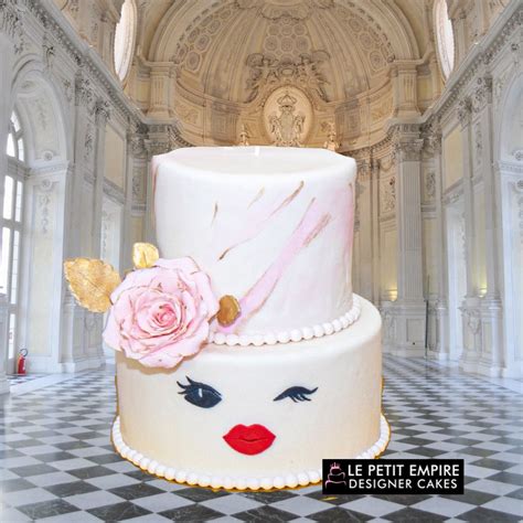 2 Tier Sexy Wink Fondant Cake Le Petit Empire Designer Cakes