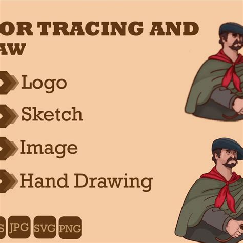 manual vector tracing and image tracing