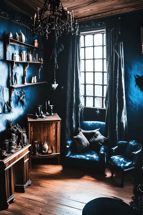Witch Home Interior Graphic · Creative Fabrica