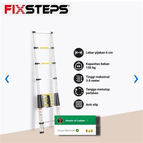 Jual Krisbow Fixstep Tangga Teleskopik Soft Close 38 M Kota Surabaya