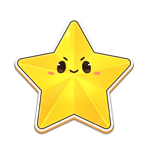 Gambar Karakter Bintang Yang Lucu Bintang Imut Berkilau Png Transparan Clipart Dan File Psd