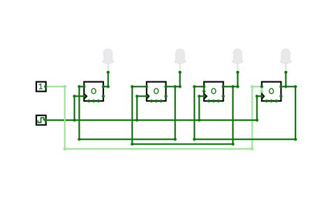 Circuitverse 4 Bit Shift Left Register
