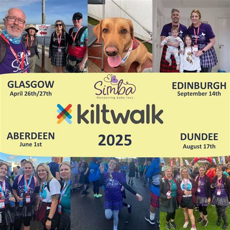 Kiltwalk2025 Simbacharity Fundraising Simba Charity