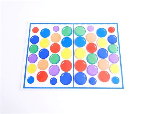 Symmetry Activity Symmetry Pattern Activities Color Matching Game Etsy