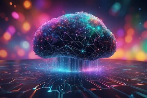 premium photo cybersecurity and big data 3d illustration with neural