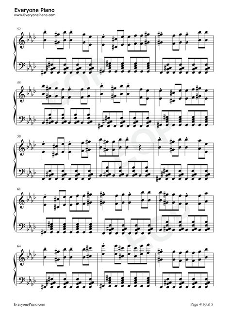 Lanterns Xomu五线谱预览4 钢琴谱文件（五线谱、双手简谱、数字谱、midi、pdf）免费下载