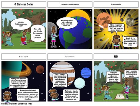 O Sistema Solar Storyboard Por Faf360e0