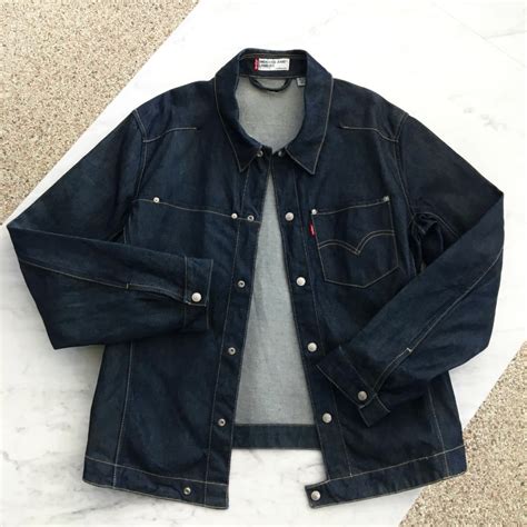 Levis 엔지니어 진 인디고 데님 자켓 남자 105 후루츠패밀리