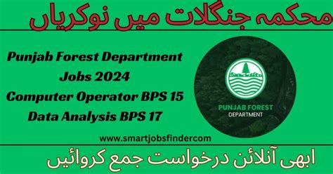 Forest Department Punjab Jobs 2024 Latest Online Apply Smart Jobs Finder