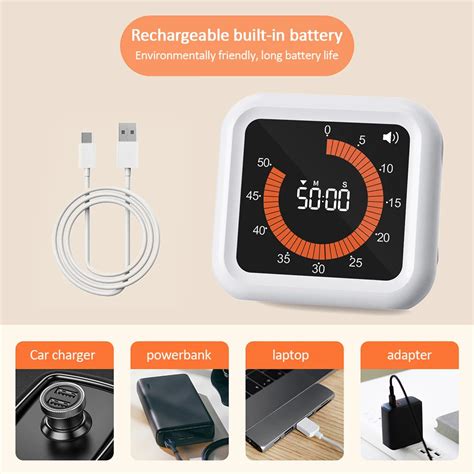 digital timer visual analog timer rechargeable classroom countdown