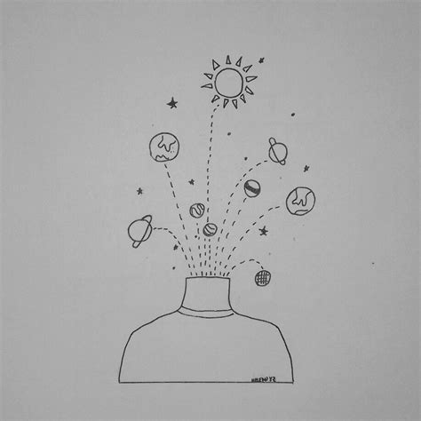Dibujo Space Drawings Black And White Drawing Space Doodles Dibujos