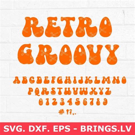 Retro Groovy Fonts Svg Artofit