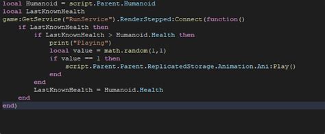 How To Make Animation S Play Random When Taken Damage Scripting