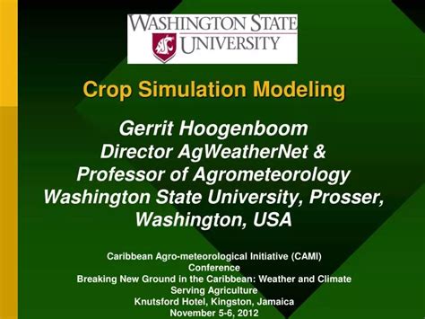 PPT Crop Simulation Modeling PowerPoint Presentation Free Download ID 4853246
