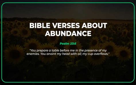 Top 30 Bible Verses About Abundance Scripture Savvy