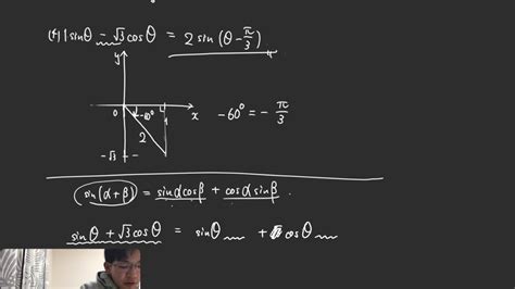 【ノー編集動画】三角関数の合成（加法定理の逆） Youtube