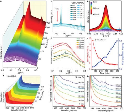 Formation Of Cdse Nanosheets A In‐situ Saxs Patterns Depicting The