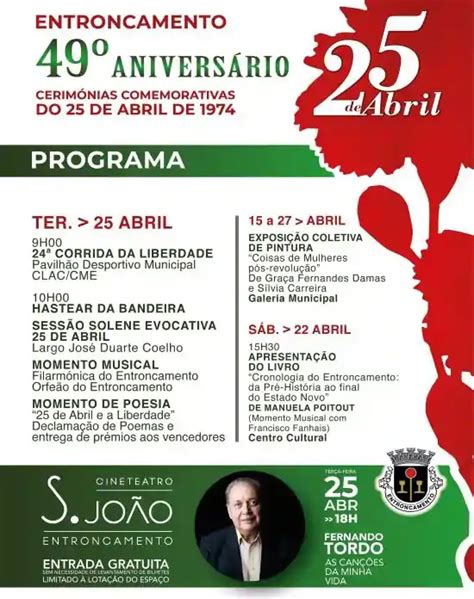 Comemorações Do 25 De Abril 2023 No Entroncamento