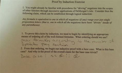 Solved Proof By Induction Exercise I You Might Already Be Chegg Com