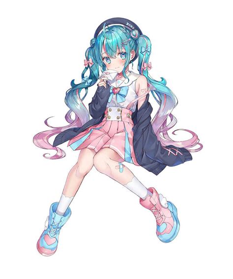 Hatsune Miku Hair Down