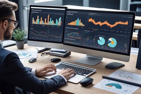 Premium Photo Analyst Working With Business Analytics And Data