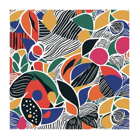 Premium Vector Contemporary Abstract Textile Pattern