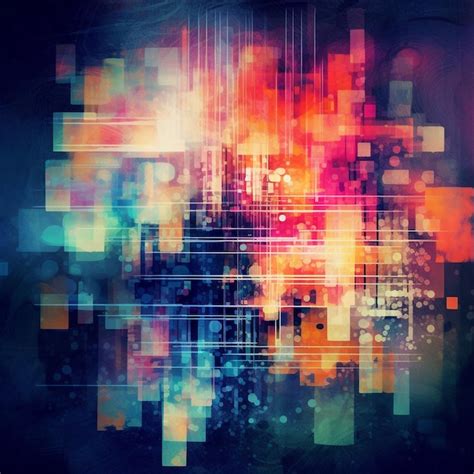 Premium Ai Image 2d Abstract Image Of Digital Color Theory