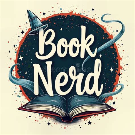 Book Nerd Magical Reading Adventure Stock Illustration Illustration