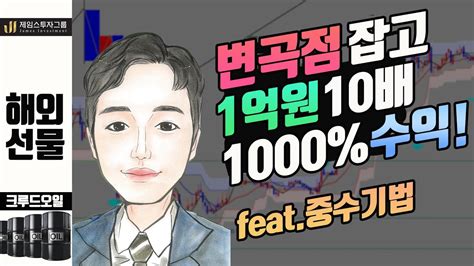 해외선물 크루드오일 중수 변곡점 매매기법특강 1억원 10배 1000프로 수익 Youtube