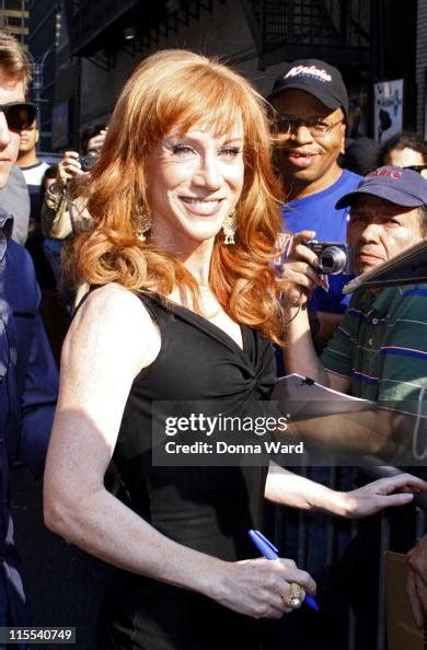 Kathy Griffin Leaves The Late Show With David Letterman At The Ed