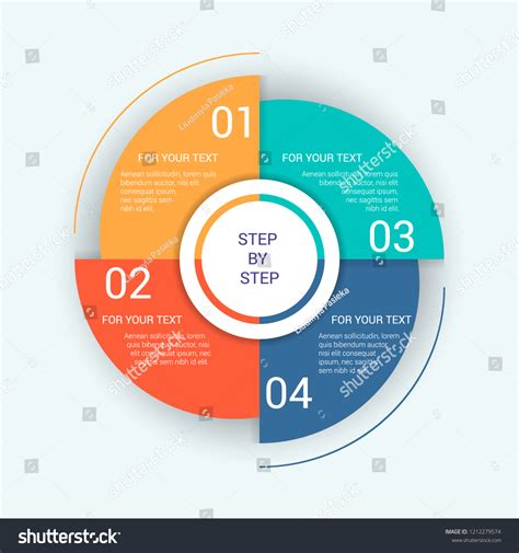 Vector Circle Arrows Linear Infographic Diagram Stock Vector Royalty
