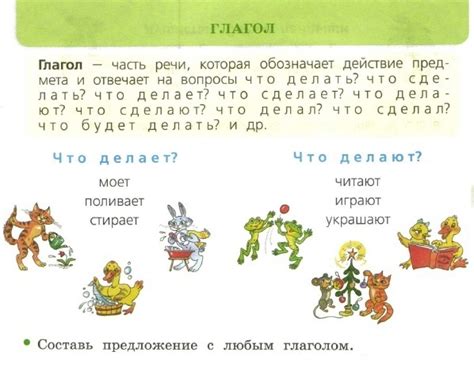 Части речи Глагол Наша начальная школа подготовка к школе ВКонтакте