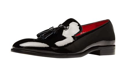Santimon Men Genuine Leather Slip On Loafers Tassel Casual Leather