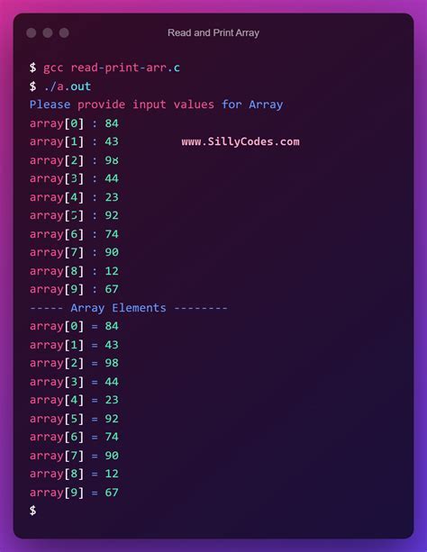 5 Quick Ways To Print An Array In C University Innovation Hub