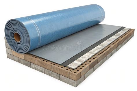 High Density Plastic Sheet For Waterproofing Foundations Stock Illustration Illustration Of