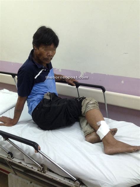 Man Pierced By A Piece Of Metal While Cutting Grass Borneo Post Online