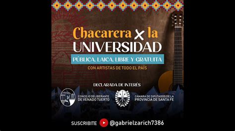 Chacarera Por La Universidad Gabriel Zarich E Invitados Youtube