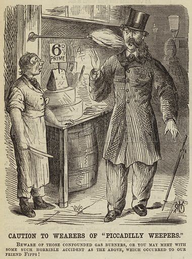 Caution To Wearers Of Piccadilly Weepers Stock Image Look And Learn